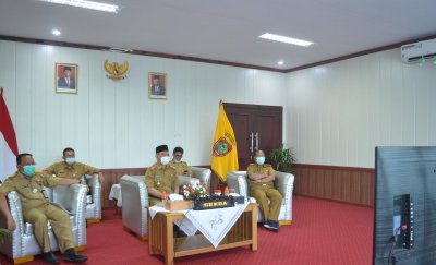 Setda Prov Kalteng - Sekda Wakili Gubernur Kalteng Hadiri Rapat Kebijakan Penanganan COVID-19 ...