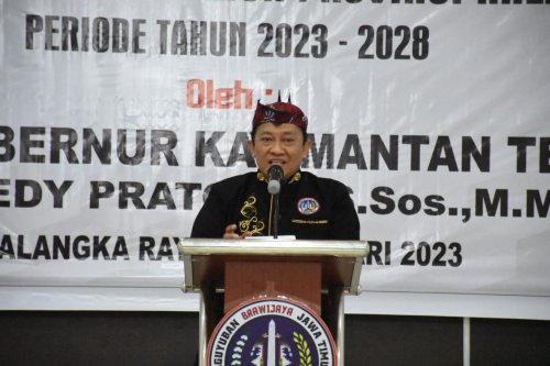 Setda Prov Kalteng - Wagub Kalteng Hadiri Pengukuhan Pengurus Wilayah Paguyuban Brawijaya ...