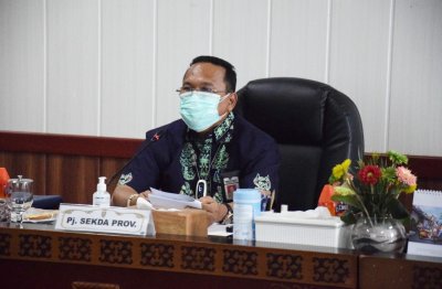 Setda Prov Kalteng - Pj. Sekda Pimpin Rakor Pencapaian Pelaporan Monitoring Centre for Prevention