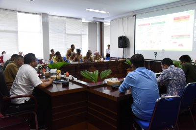 Setda Prov Kalteng - Pemprov Kalteng Rapat Koordinasi Pengendalian Inflasi Bersama Mendagri