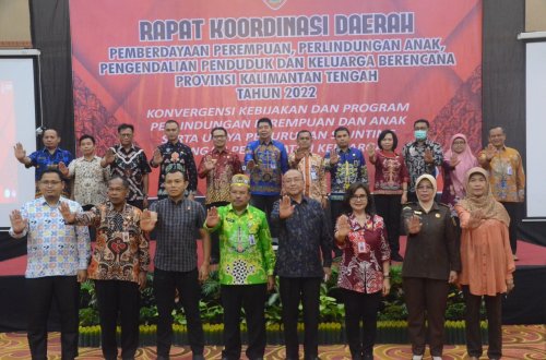 Setda Prov Kalteng - Sekda Nuryakin Buka Rakorda P3APPKB Provinsi Kalteng Tahun 2022