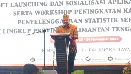 Setda Prov Kalteng - Sekda Nuryakin Buka Forum Satu Data Indonesia Tingkat Daerah Kalteng