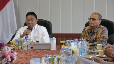 Setda Prov Kalteng - Wagub Edy Pratowo Hadiri Rakor Evaluasi dan Penganggaran Bersama BPKP Kalteng