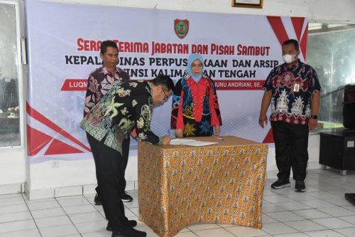 Setda Prov Kalteng - Wagub Kalteng Hadiri Sertijab Kadispursip