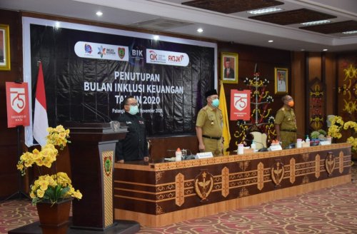 Setda Prov Kalteng - Wakili Plt. Gubernur, Sekda Kalteng Tutup Kegiatan Bulan Inklusi Keuangan 2020