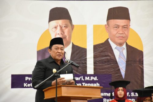 Setda Prov Kalteng - Wagub Hadiri Pelantikan Rektor Baru Universitas Muhammadiyah Palangka Raya