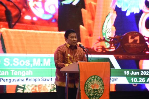 Setda Prov Kalteng - Wagub Edy Pratowo Buka Musyawarah Cabang V GAPKI Kalteng